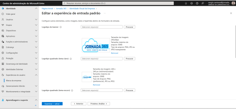 Configurando a Identidade Visual no Microsoft 365, Entra e Intune ...