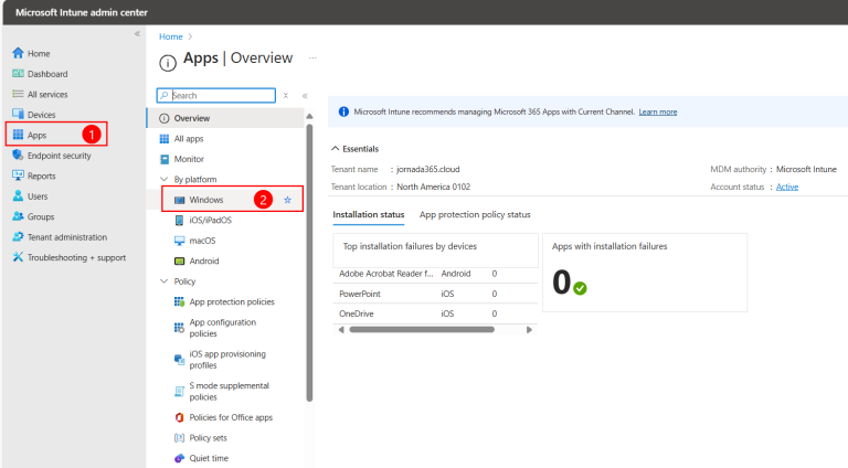 Microsoft Intune - Wallpaper e Lockscreen Windows Pro - Jornada 365