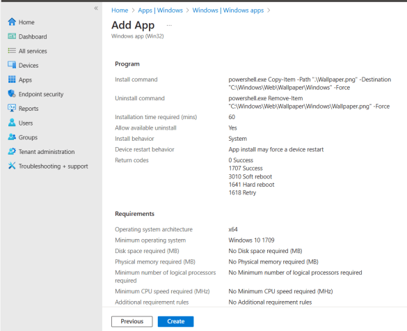 Microsoft Intune - Wallpaper e Lockscreen Windows Pro - Jornada 365