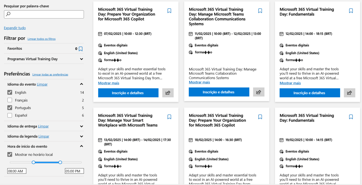 Microsoft 365 Virtual Training Days