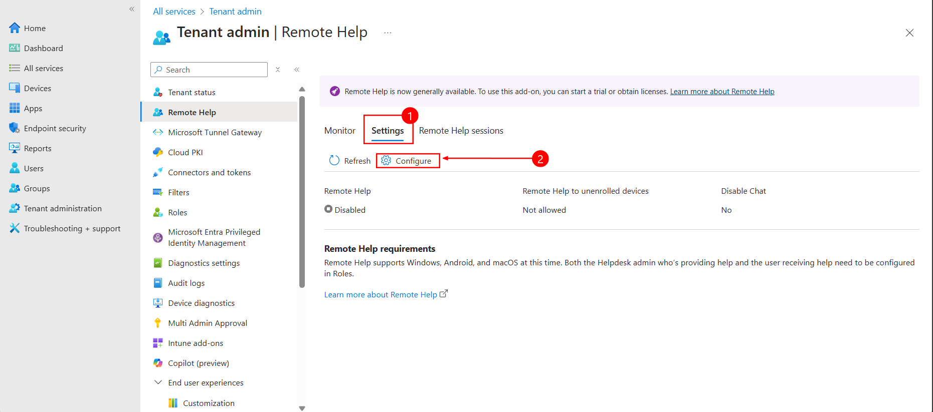 Intune - Solução Moderna de Suporte Remoto (Remote Help) - Jornada 365