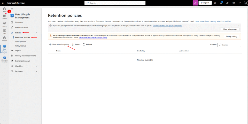 Microsoft Purview: Criando Retention Policies Eficientes para Retenção ...