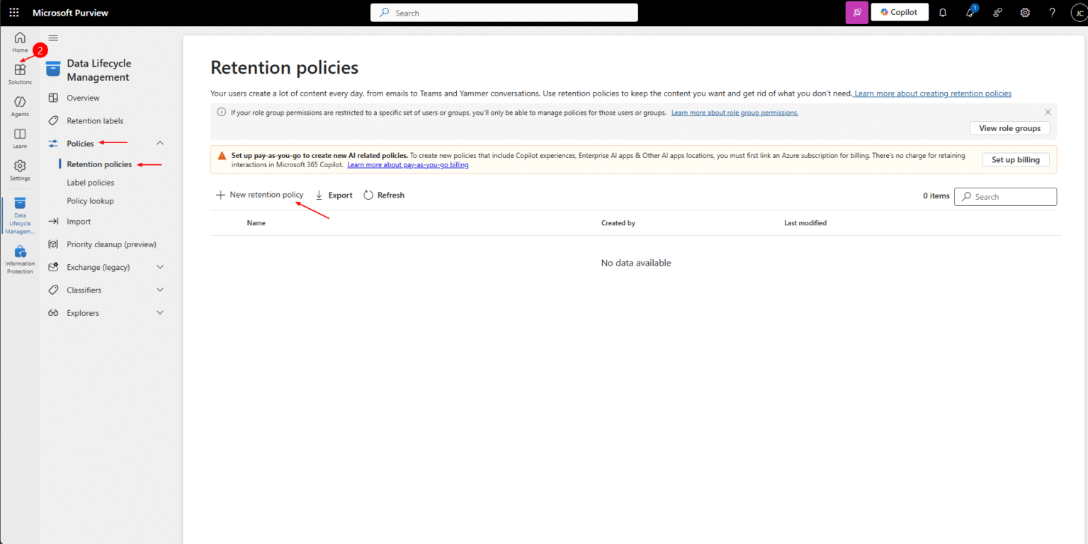 Microsoft Purview: Criando Retention Policies Eficientes para Retenção ...