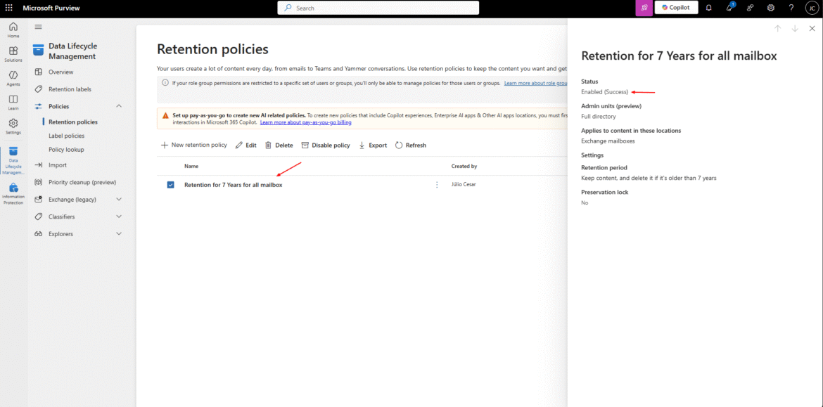 Microsoft Purview: Criando Retention Policies Eficientes para Retenção ...