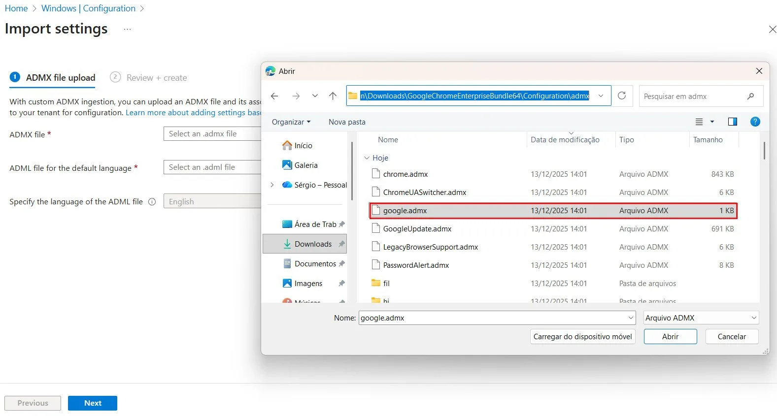 Intune - Guia essencial de gerenciamento do Google Chrome - Jornada 365