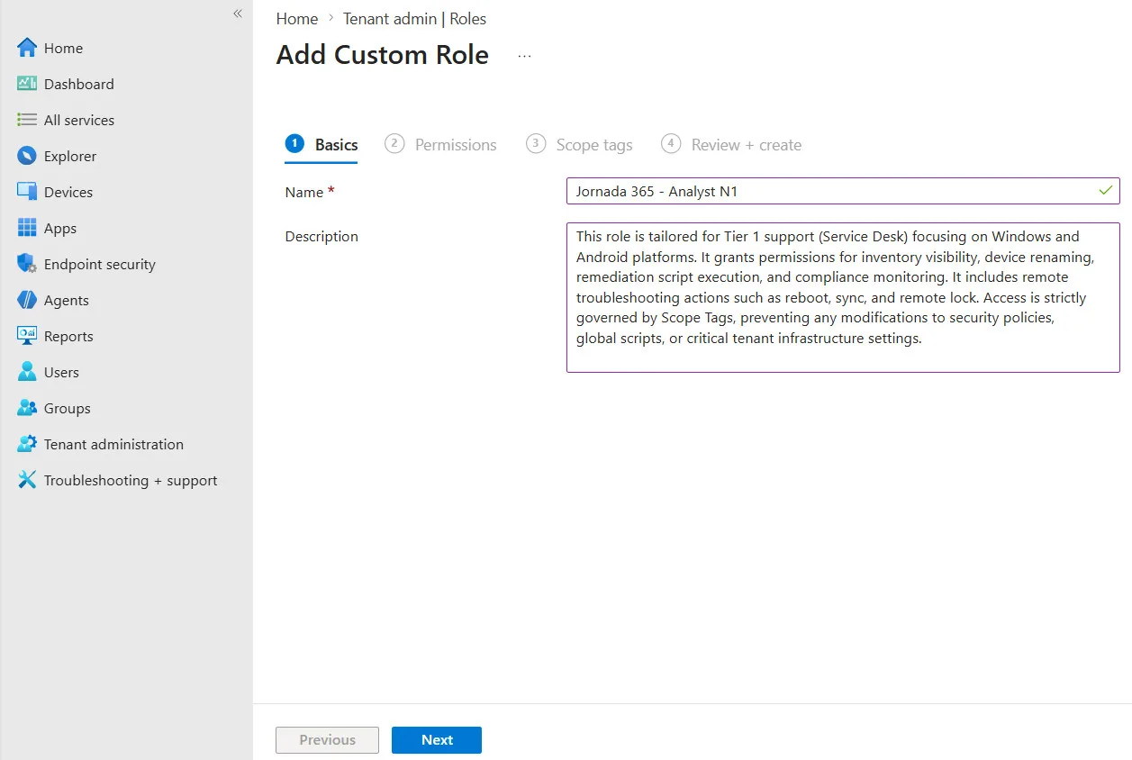 Microsoft Intune: Guia prático para entender Roles, Scope Tags e Custom ...